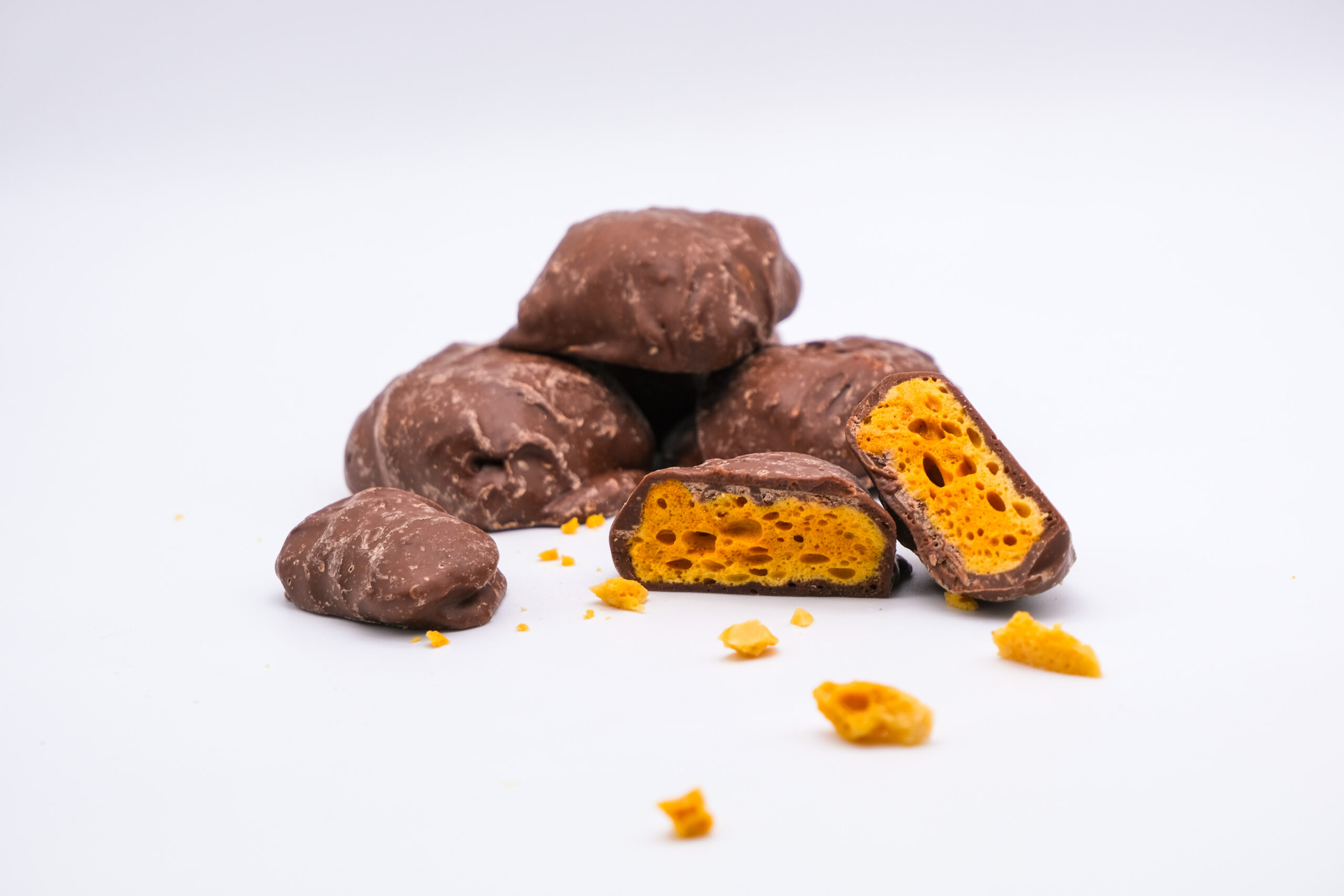 Chocolate Covered Cinder Toffee - Old Bank House Chocolate Shop